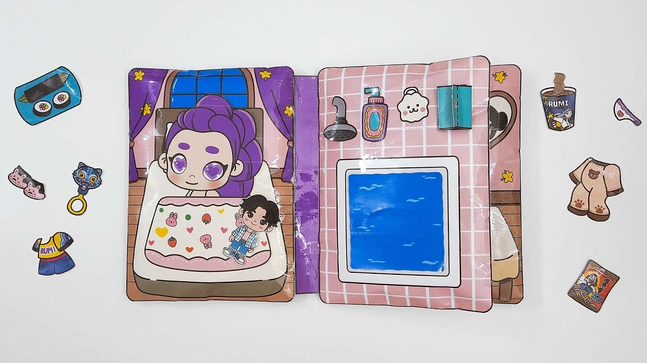 [Paper diy] BABY CARE "RUMI" 아기 루미 돌보기 - YouTube
