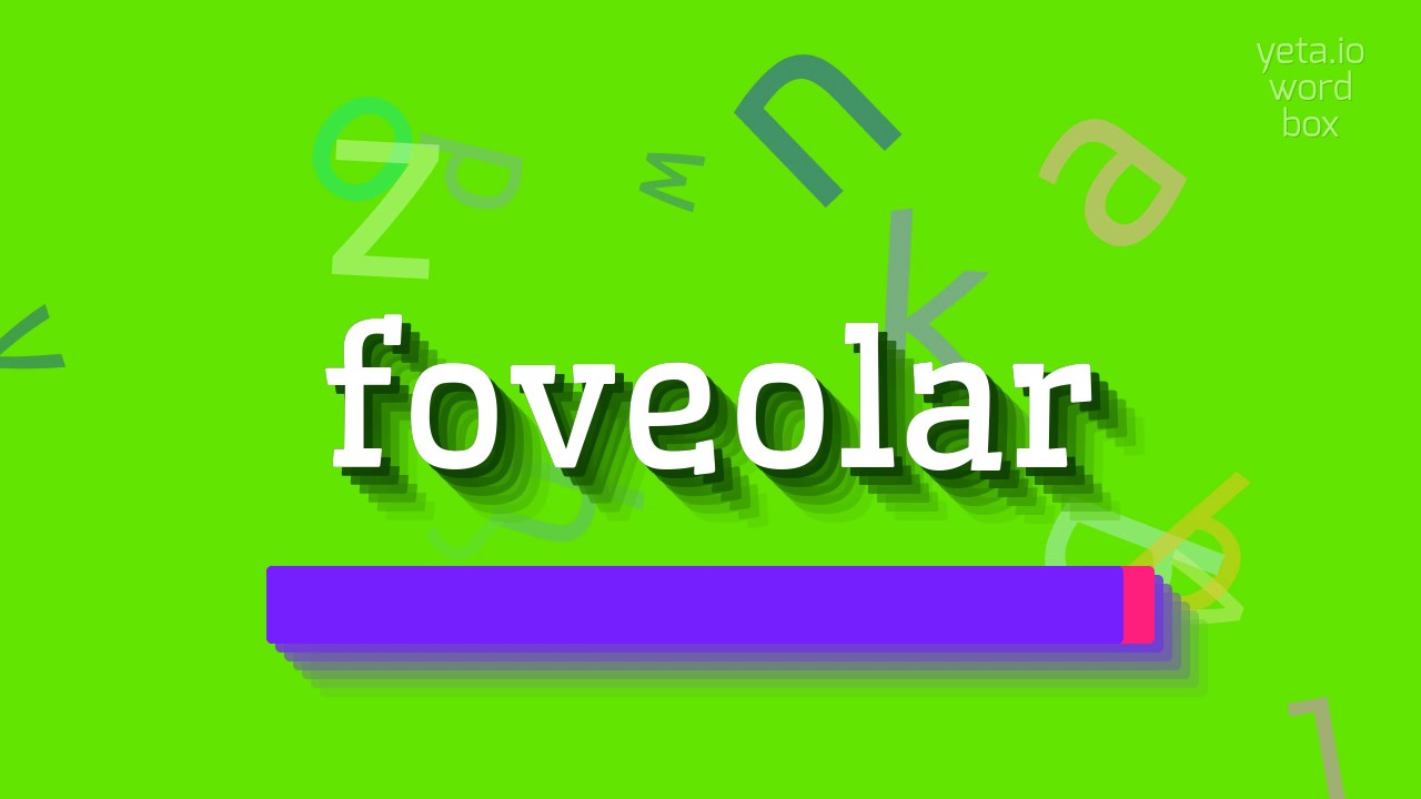 How to say "foveolar"! (High Quality Voices) - YouTube