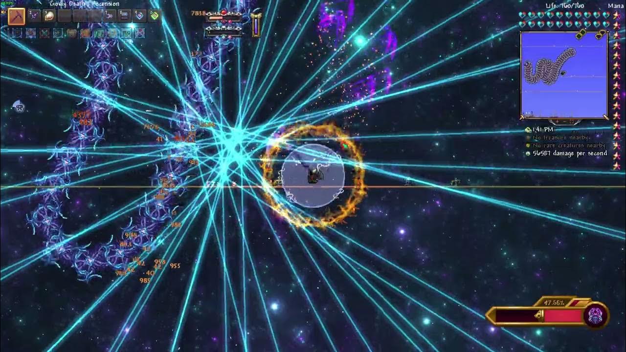 Terraria Calamity [Infernum Mode] - Devourer of Gods (Melee) - YouTube