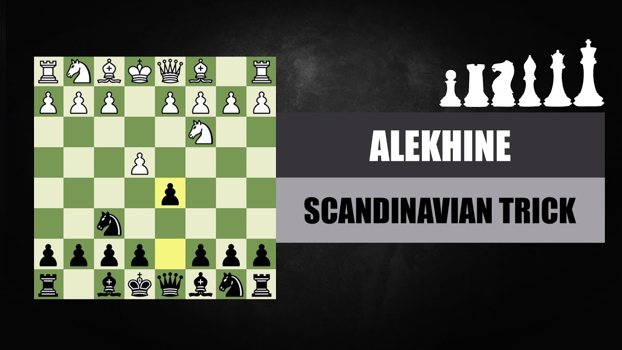Alekhine Scandinavian Variation | Trick for Blitz games - YouTube