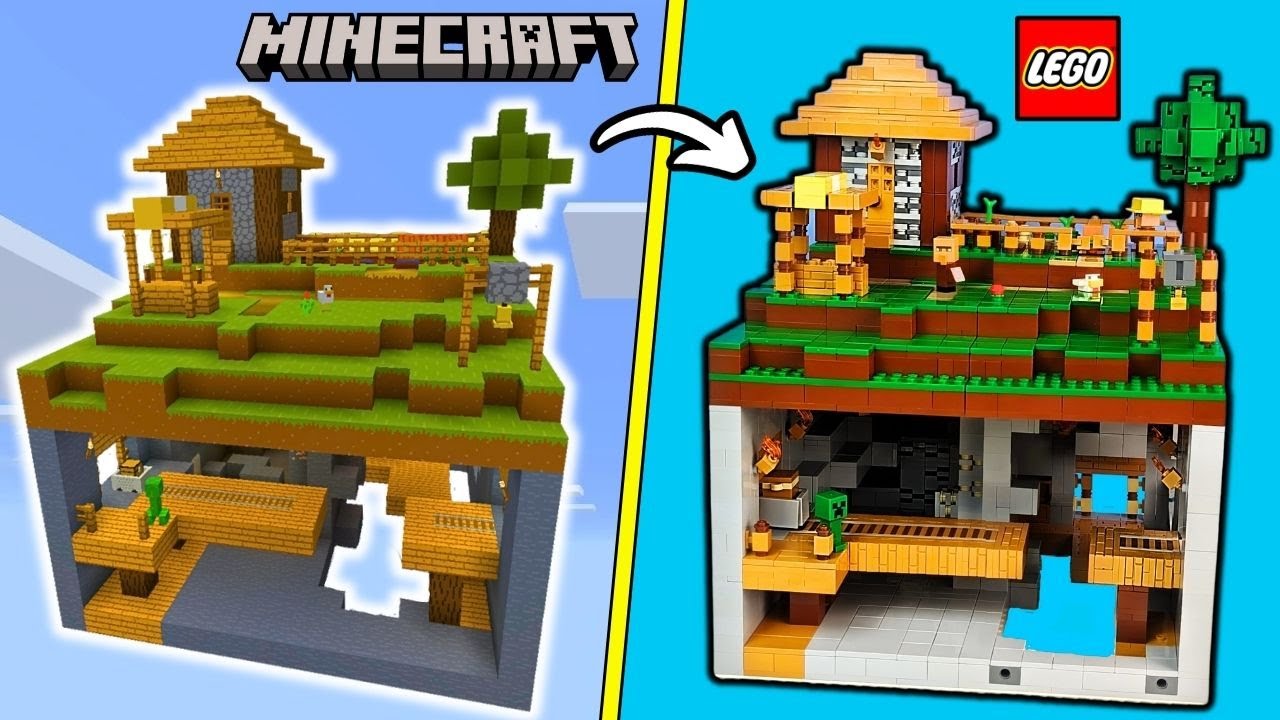I Built my Minecraft World Better in LEGO... - YouTube