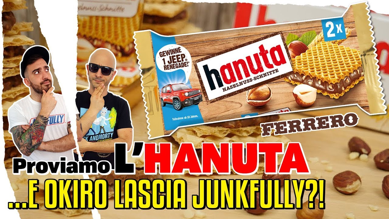 HANUTA: lo SNACK FERRERO tedesco alla NUTELLA! - YouTube