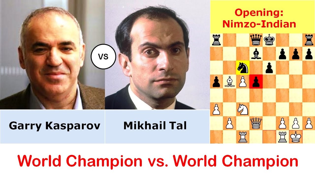 Garry Kasparov (Russia) vs Mikhail Tal (Russia) | Brussels Blitz Chess ...