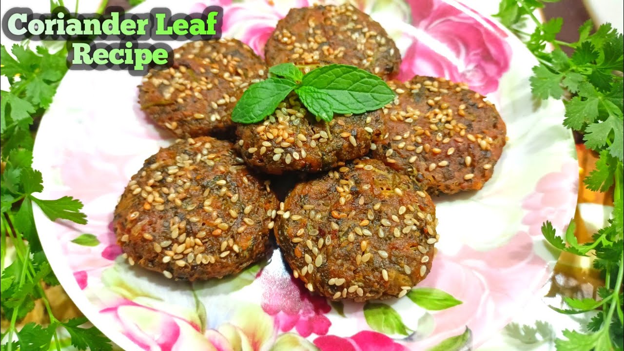 Coriander Leaf Recipe | Dhaniya Patta ki Breakfast | Coriander leaves ...