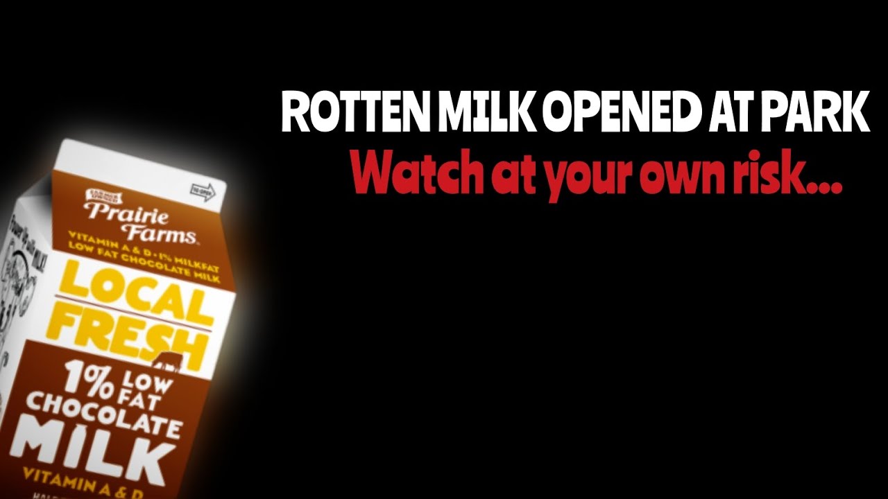Rotten Milk Opened At Park ( 6 Months Old ) 🤮👍 - YouTube
