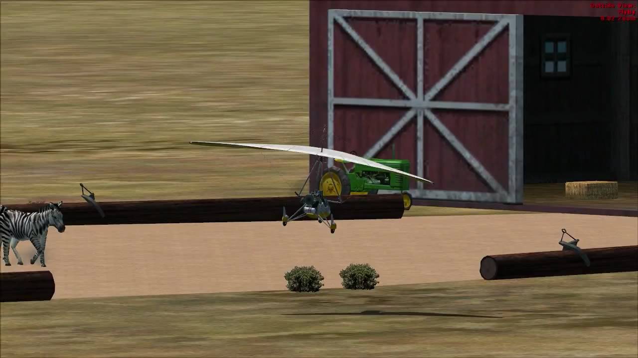 FSX AIR CREATION 582 ULTRALIGHT AT BONAIRE FARM - YouTube