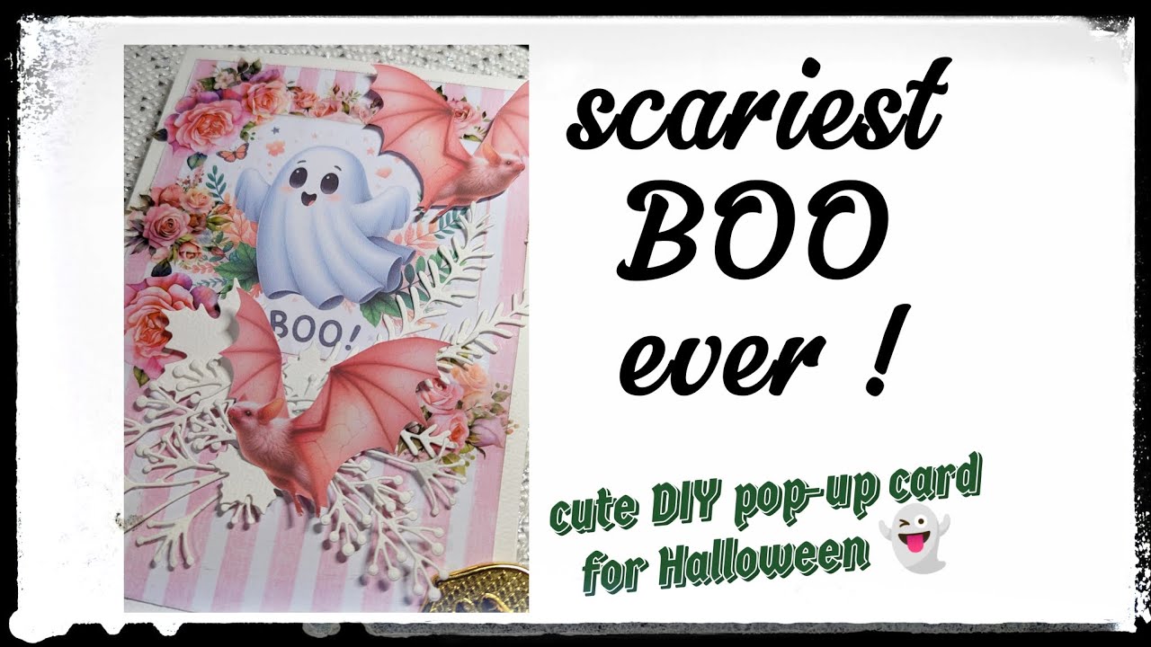 Cuteness overload alert 👻 : the scariest BOO ever in a DIY pop-up card ...