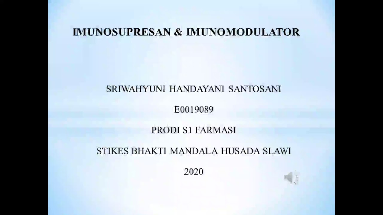 IMUNOSUPRESAN DAN IMUNOMODULATOR - YouTube
