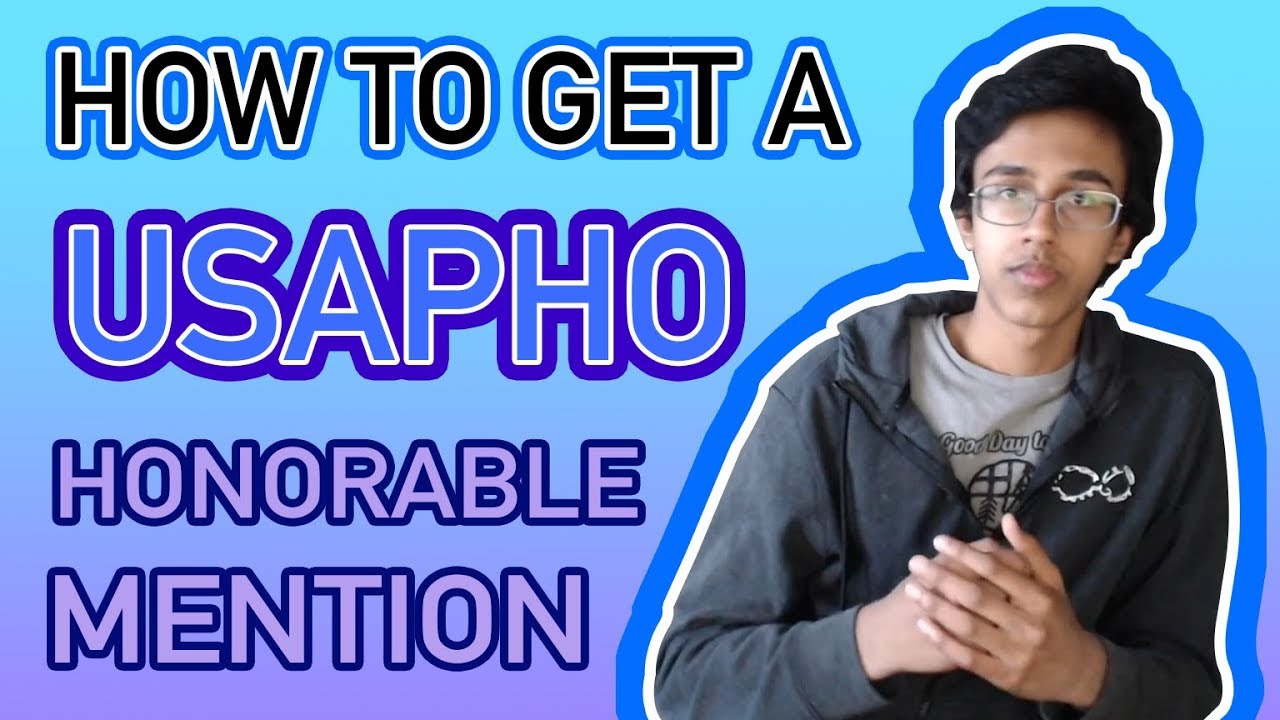 3 Steps For Getting A USAPhO Honorable Mention - YouTube