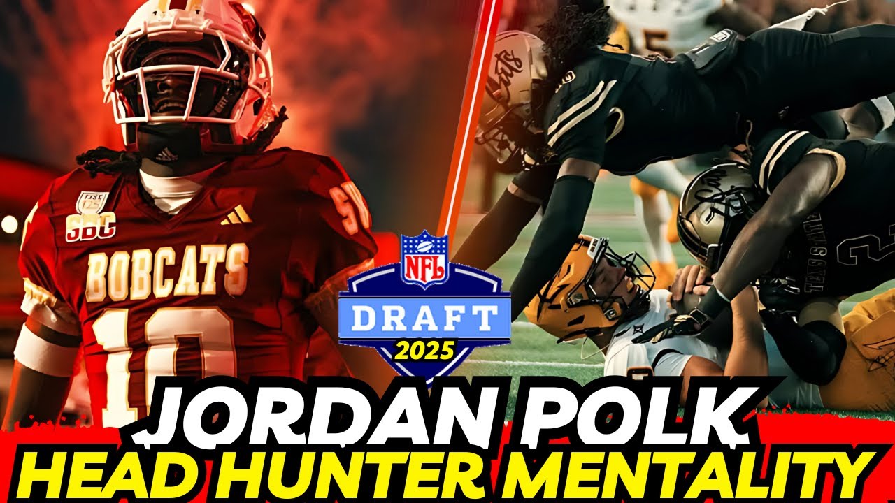 2025 NFL DRAFT Jordan Polk of Texas State is #1 in Forced Fumbles in ...