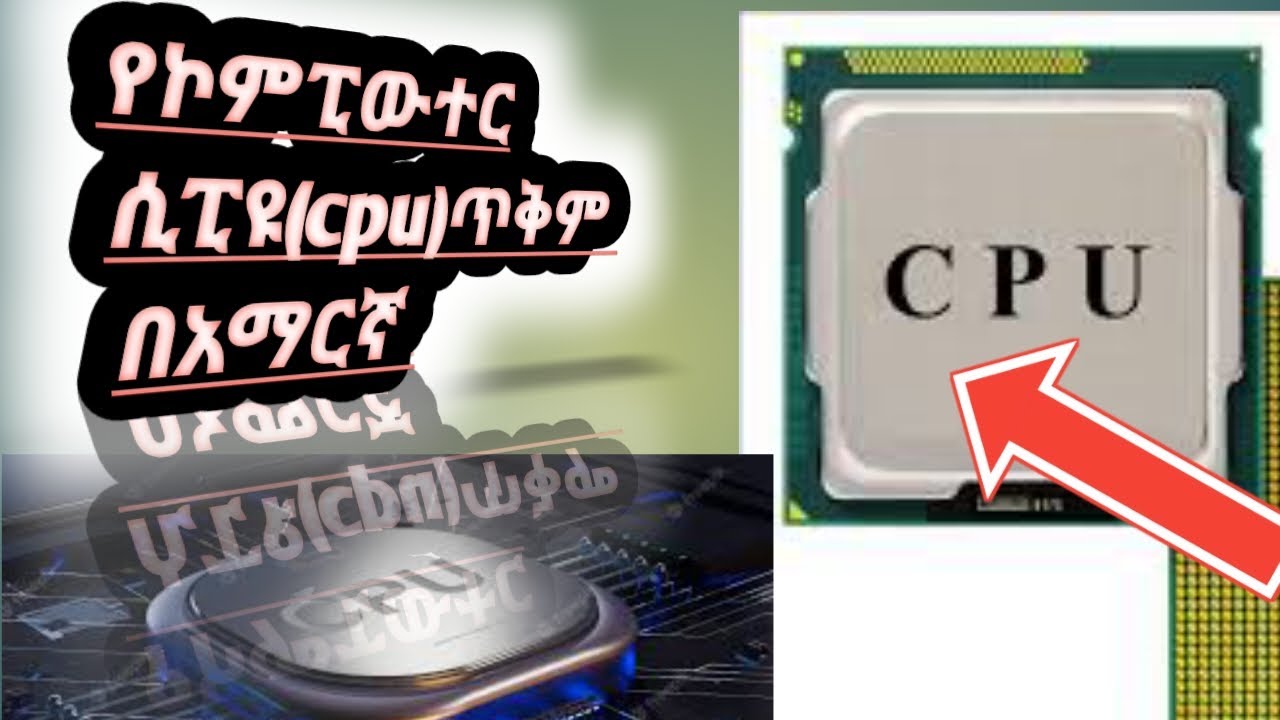 የሲፒዩ (cpu)ስራ ምንድነው#TechTalkWithSolomon,et programming,ethiopia information communication ...
