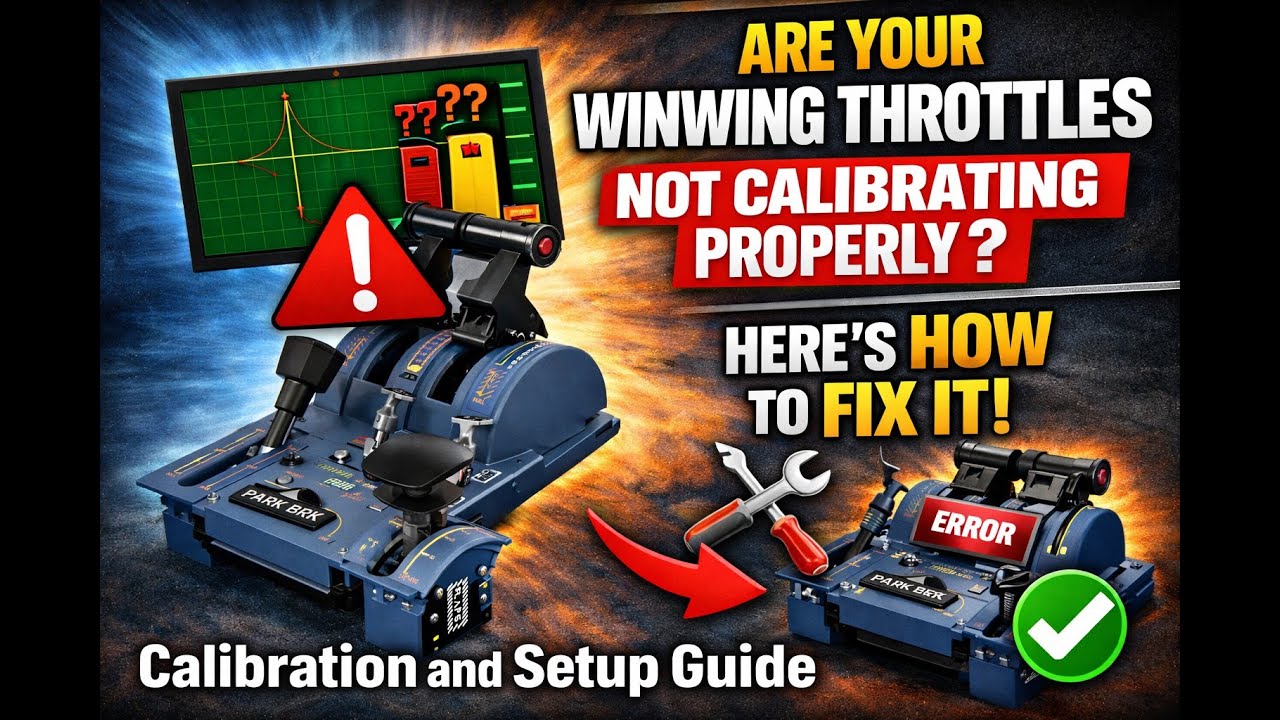 WINWING/WING CTRL Throttle Not Calibrating? ⚠️ Complete Calibration ...