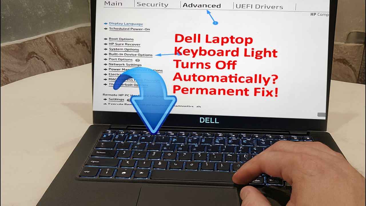 Fix Dell Laptop Keyboard Backlight Auto Turn Off | Keep It Always ON ...