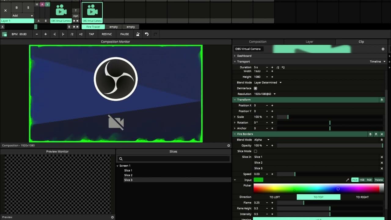 Fire Borders - Addon for Resolume Arena - YouTube