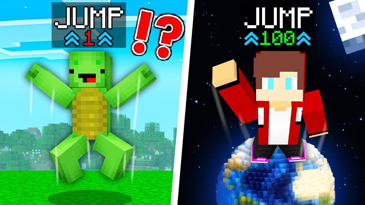 JJ vs Mikey Jump Survival Battle in Minecraft - Maizen - YouTube