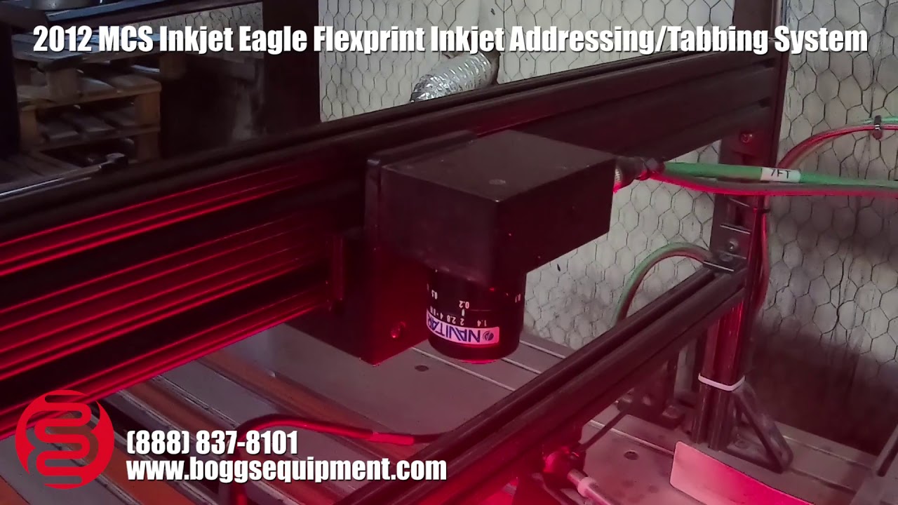 2012 MCS Inkjet Eagle Flexprint Inkjet Addressing / Tabbing System ...