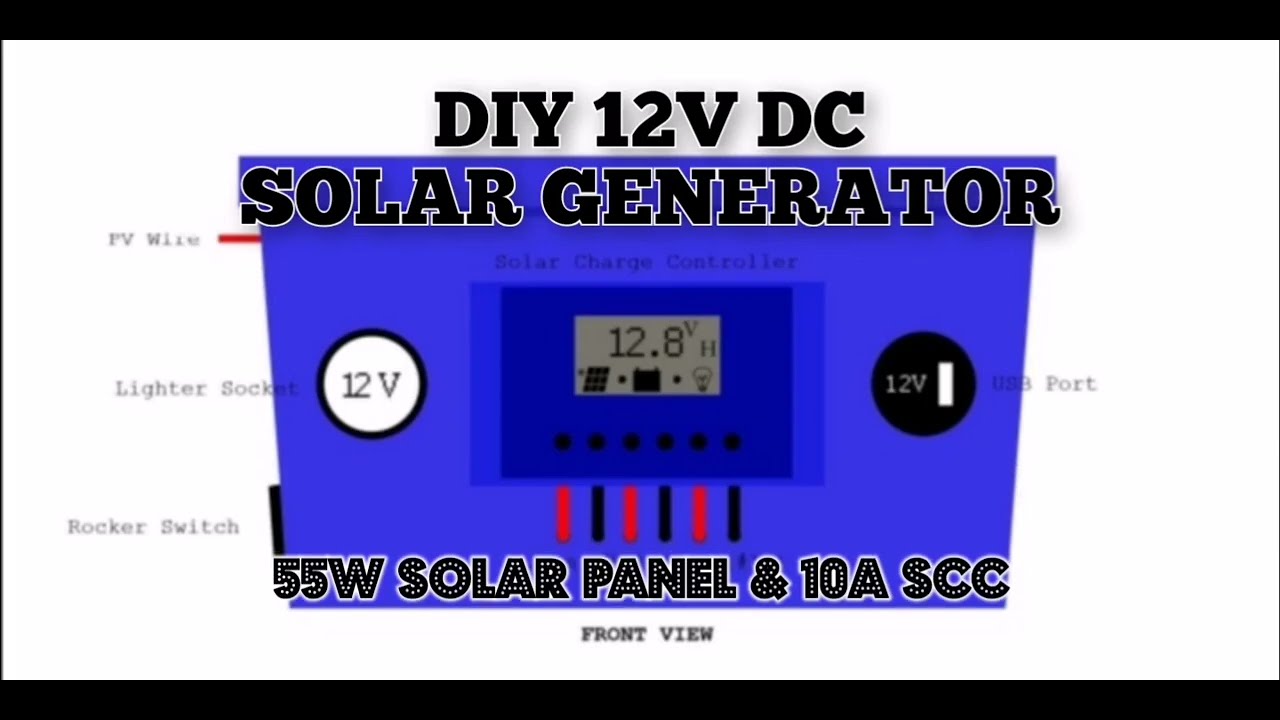 DIY 12V SOLAR GENERATOR USING OLD EBIKE BATTERY - YouTube