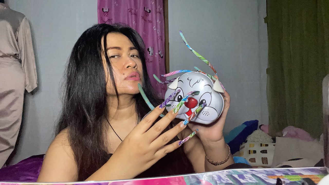 ASMR my longnails - YouTube