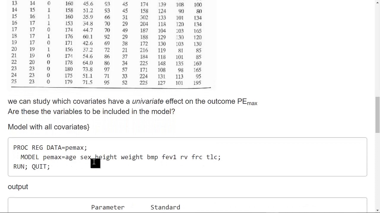 6C. Multiple regression - automatic variable selection - YouTube