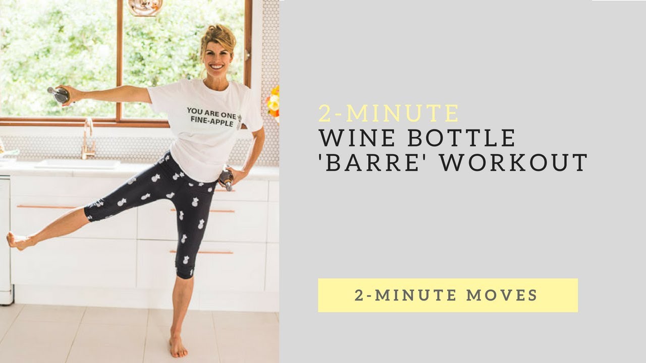 Barre Workout With Wine Bottle - YouTube