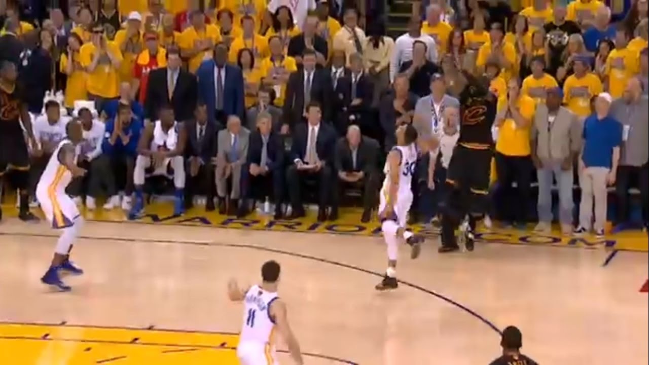 Kyrie Irving 3 point shot over Steph in the finals!!! Clutch - YouTube