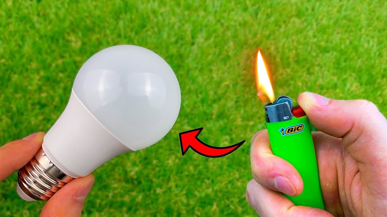 🔥Bring Ordinary lighter to an LED bulb - it's Simple and Amazing! - YouTube