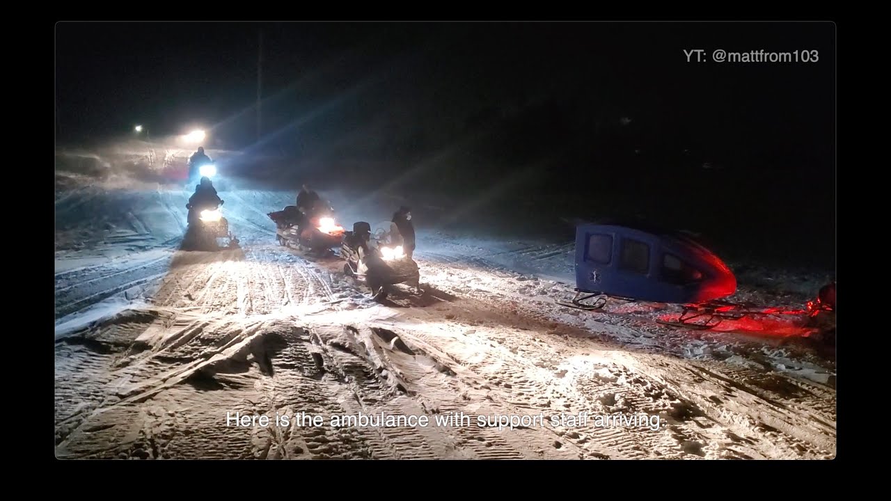 What a snowmobile ambulance looks like. CH-149 Cormorant medevac to ...