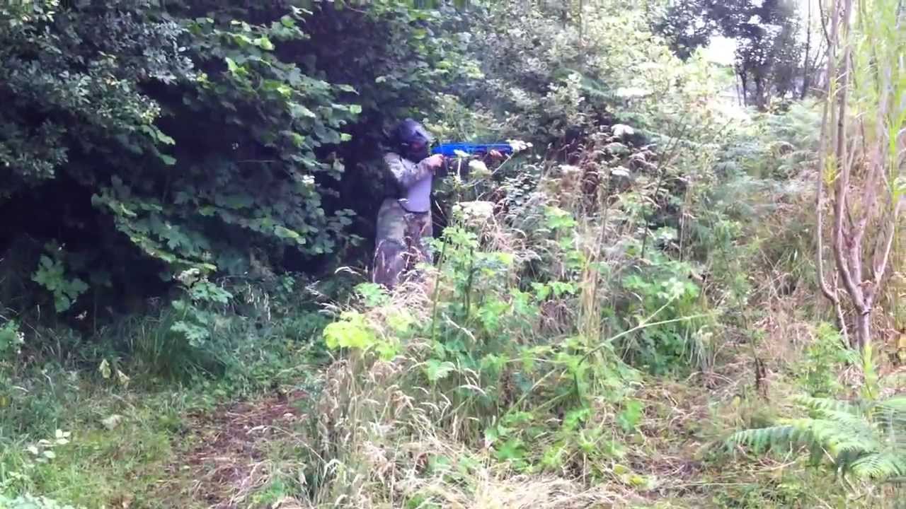 Splatmaster paintball at Big Dunks - YouTube