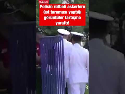 Polisler Anıtkabir'deki 30 Ağustos törenine katılacak askerlere üst araması yaptı! #shorts #polis