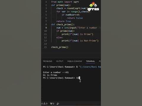 Python code to check for prime or non-prime number | Day 12 - YouTube