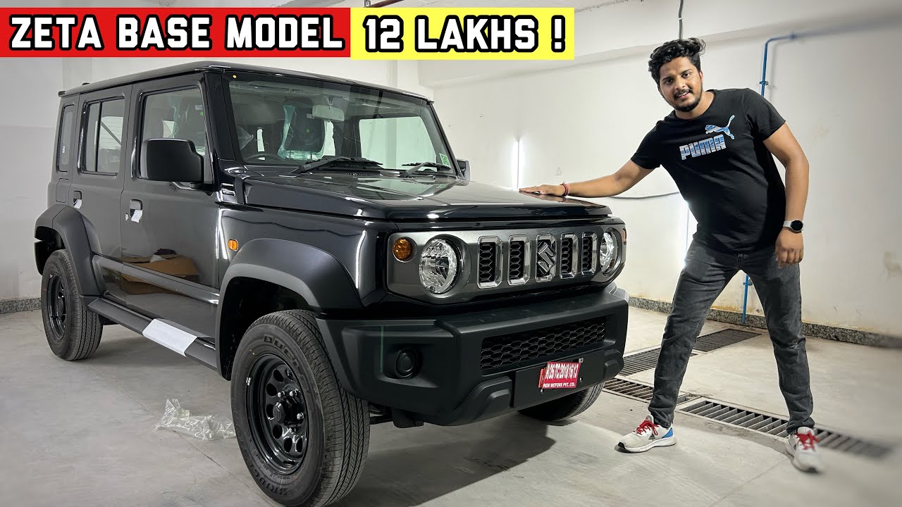 Maruti suzuki Jimny Zeta Base Model: Full Walkaround Review ! On Road ...