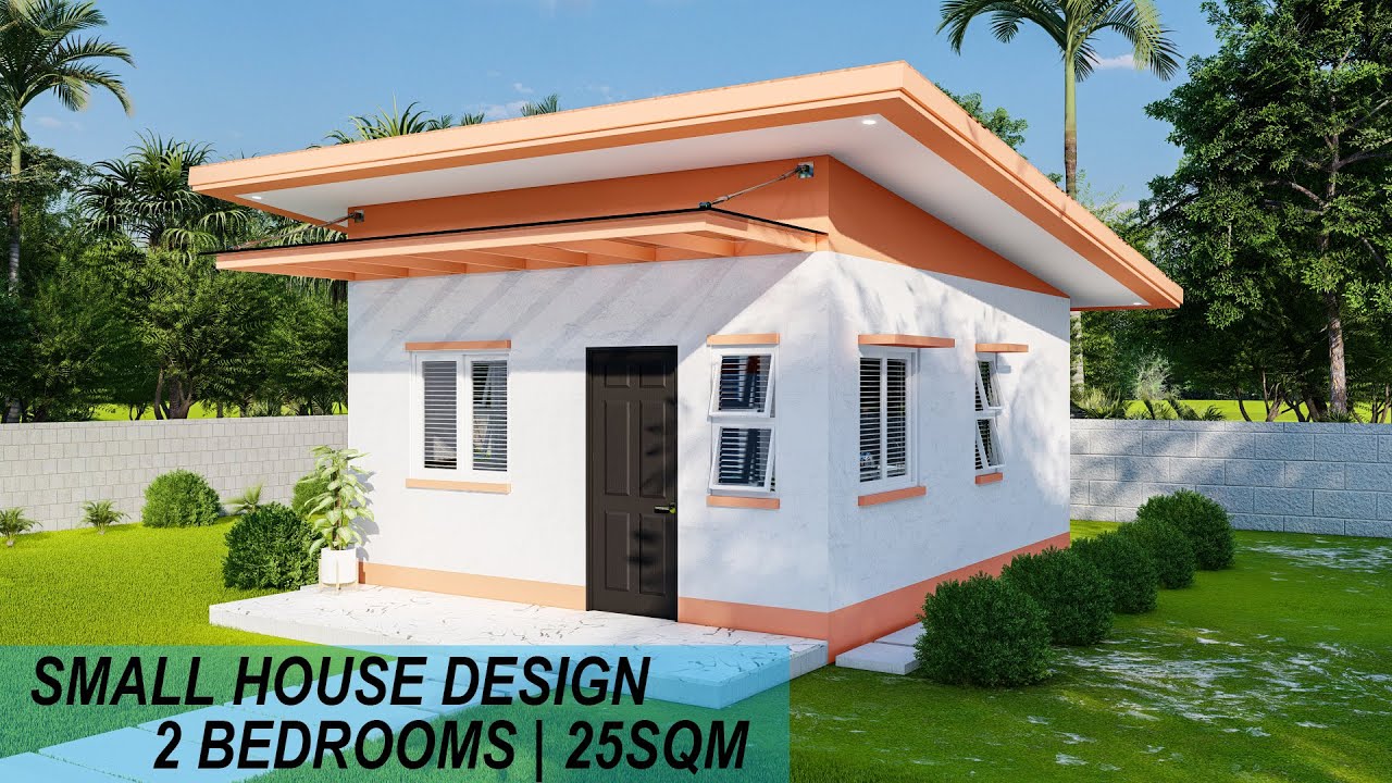 Wonderful Tiny House Design | 2 Bedrooms | 25 Sqm (5 X 5 Meters) - YouTube