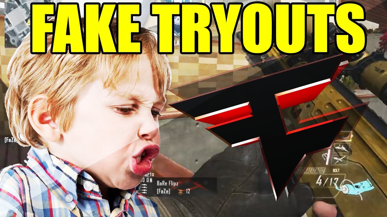 FAKE FaZe TRYOUT TROLL! *Hilarious Call Of duty Troll* "FaZeClan TROLL ...