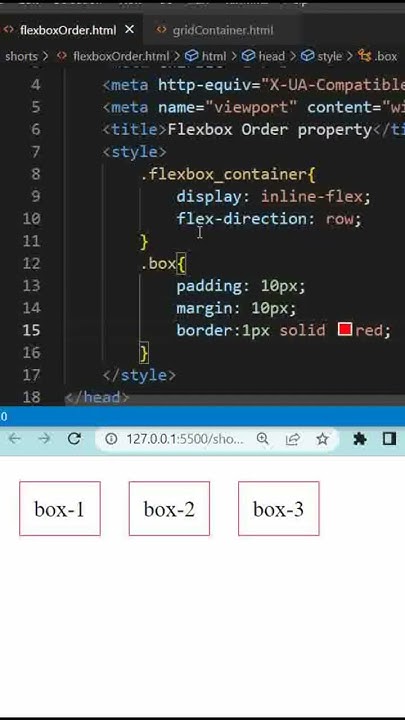 Advance CSS Flexbox Property order What is the order property of flexbox and how to use it - YouTube