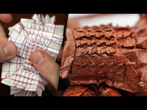 Origami Japanese Spiny Lobster [Kota lmai] Complete Crease Pattern ...