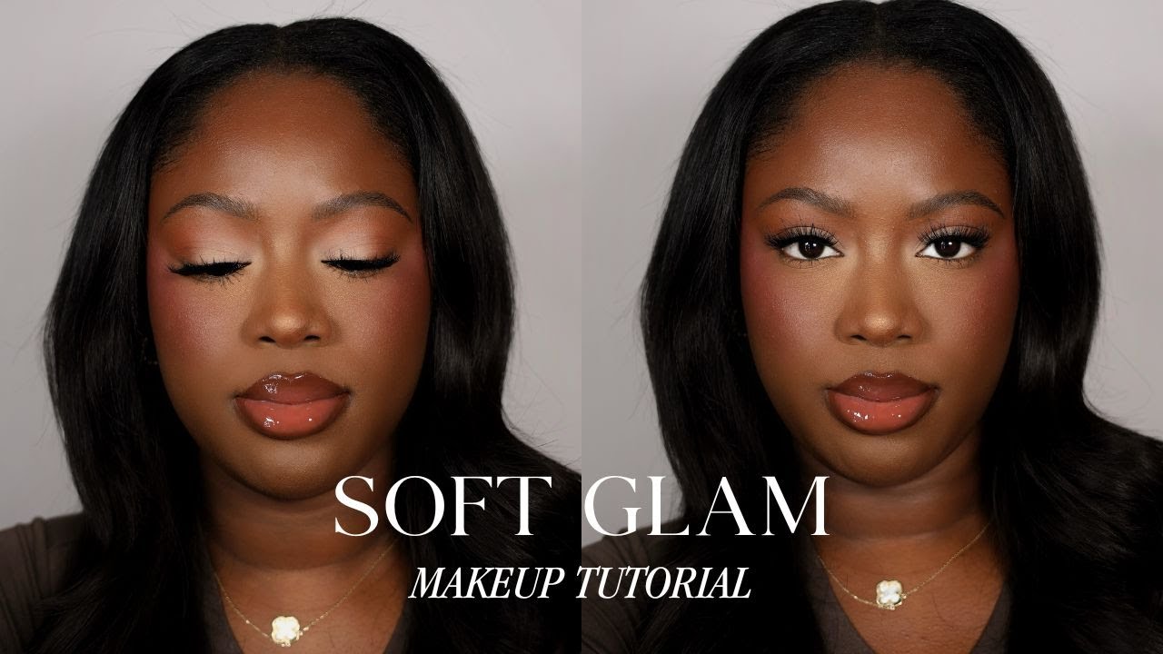 STEP-BY-STEP Soft Glam Makeup Tutorial for Dark Skin | DETAILED Guide for a Flawless Glam - YouTube