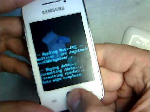 Samsung Galaxy Y S5360 hard reset - YouTube