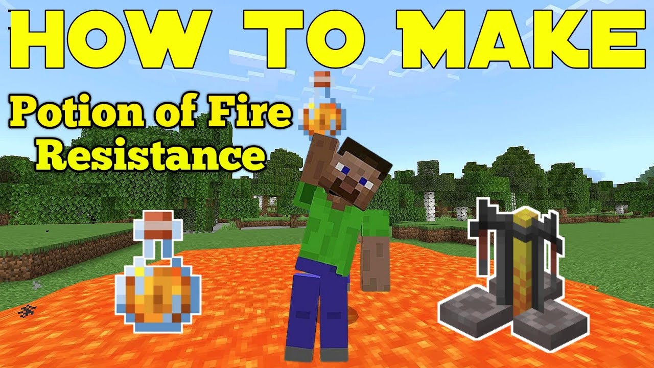Minecraft Guide How To Make Fire Resistance Potion - YouTube