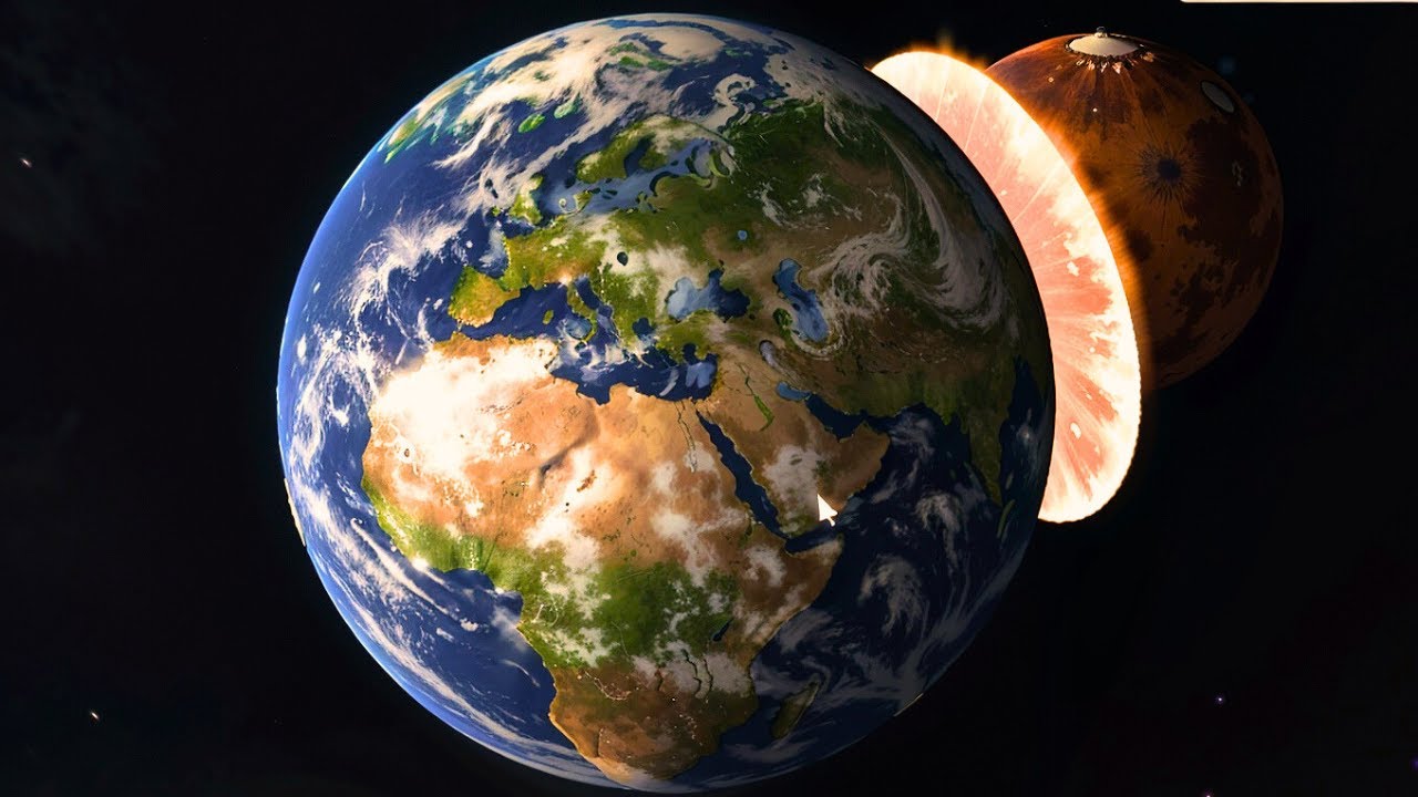 If Mars Collides with Earth- Animation/ Down To Earth - YouTube