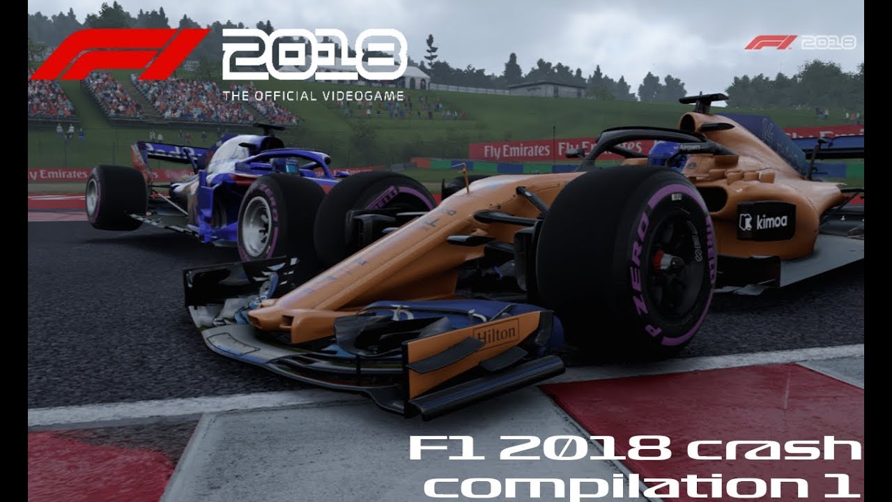F1 2018 crash compilation 1 - YouTube