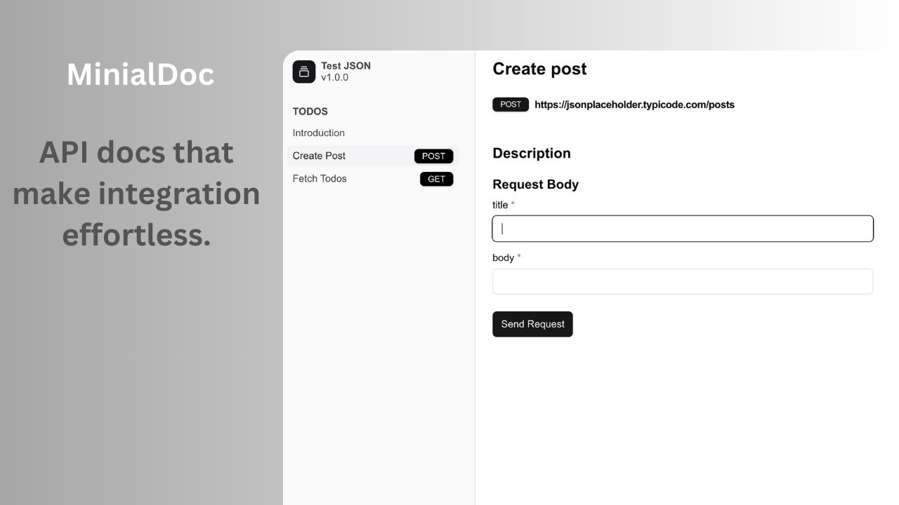 Demo: I Built a Simple Open-Source Alternative to ReadMe.com | Minialdoc - YouTube