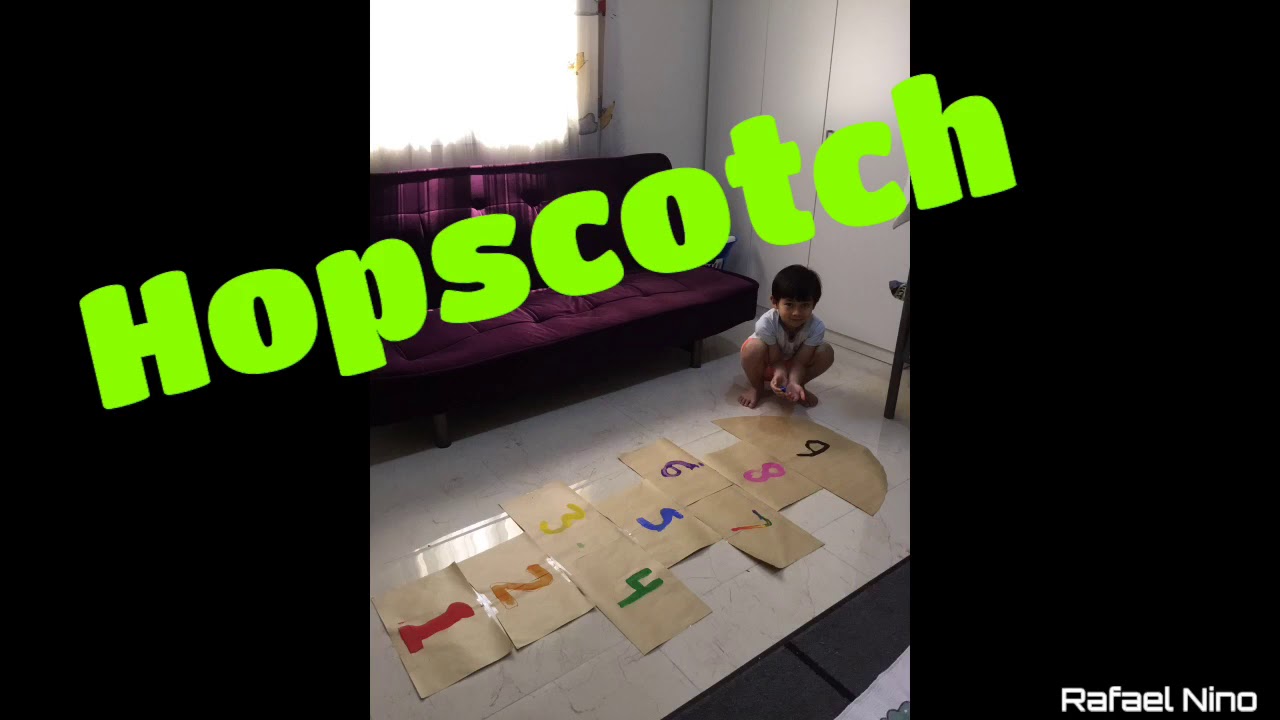 DIY indoor hopscotch - YouTube