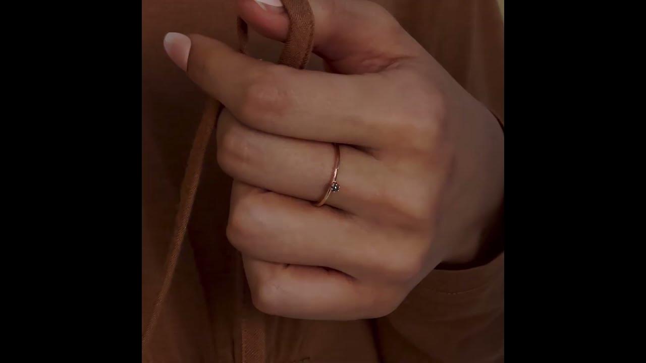 [키튼브릿지] 10K/14K 2mm 솔리테어 천연 러프다이아몬드 반지[3] - YouTube