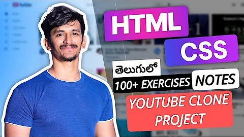 HTML & CSS FULL COURSE FOR BEGINNERS IN TELUGU - YouTube