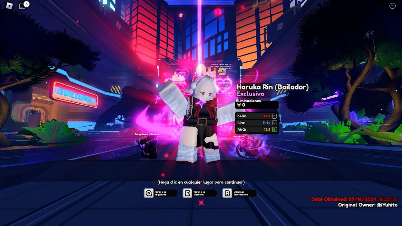 Haruka Rin SHOWCASE y como desbloquearla | ANIME VANGUARDS ️ 🔥 - YouTube