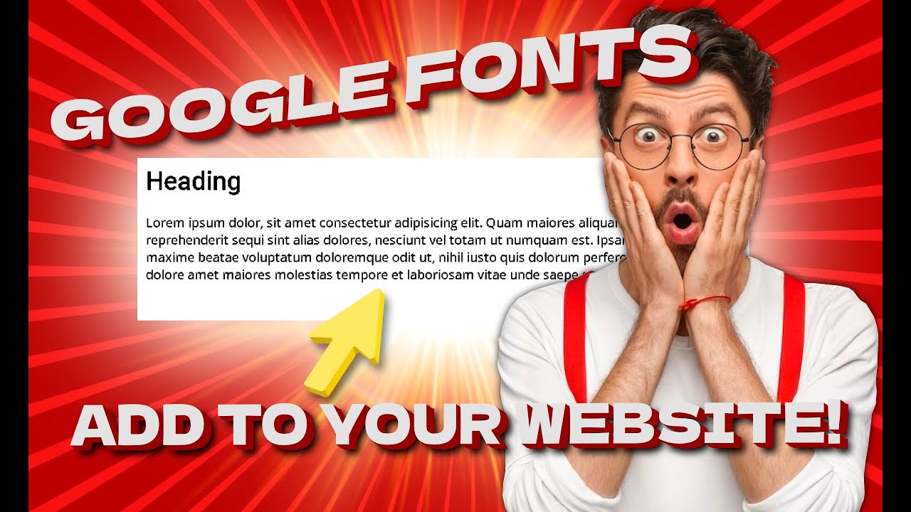 USING GOOGLE FONTS TO STYLIZE WEB SITE TEXT - YouTube