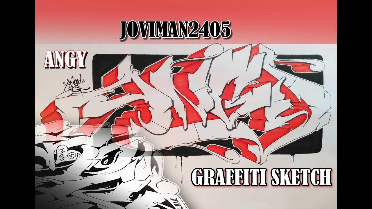 Graffiti Drawing | Angy | Sketch Session | Joviman2405 - YouTube