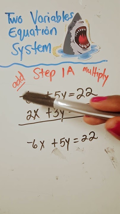 How to Solve 2 Variable Equations by addition and Multiplication #pre ...