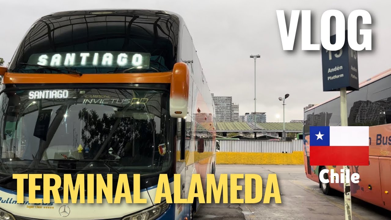 Recorriendo el Terminal de Buses Alameda en Santiago de Chile - YouTube