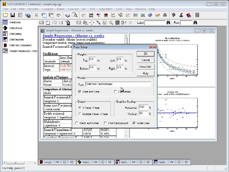 Statgraphics Printing - YouTube